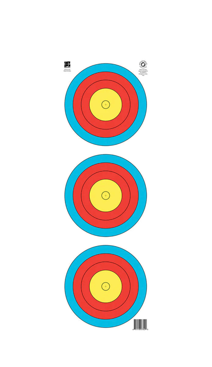 Maple Leaf vertical 3 spot target – Evolve Archery Canada