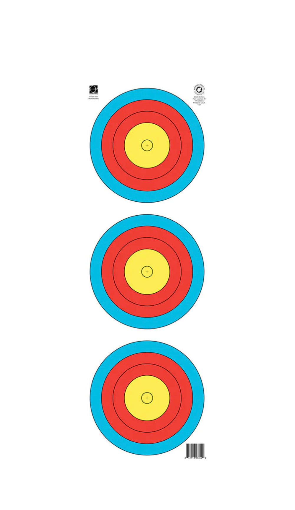 Maple Leaf vertical 3 spot target – Evolve Archery Canada