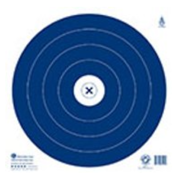 NFAA Official 40cm blue face paper target – Evolve Archery Canada