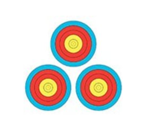 Economical 3 spot paper target – Evolve Archery Canada