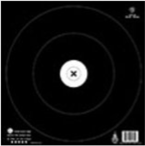 NFAA Official Hunter black and white paper target – Evolve Archery Canada