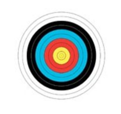 Single spot 40cm economical paper target – Evolve Archery Canada