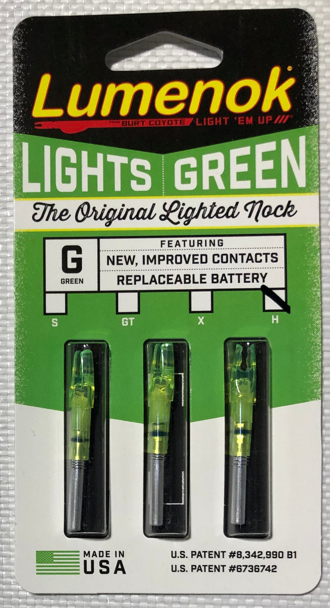 Lumenok Lighted Nocks Green – Evolve Archery Canada