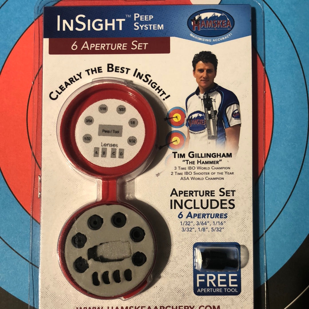Hamskea InSight 6 Aperture peep set- no housing – Evolve Archery Canada